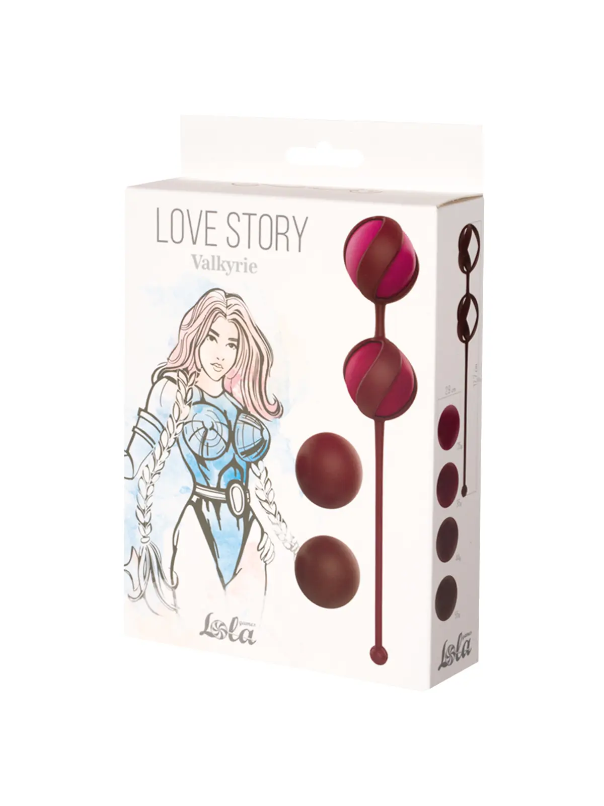 Lola games Set vaginalnih kuglica, 4 komada, Bordo