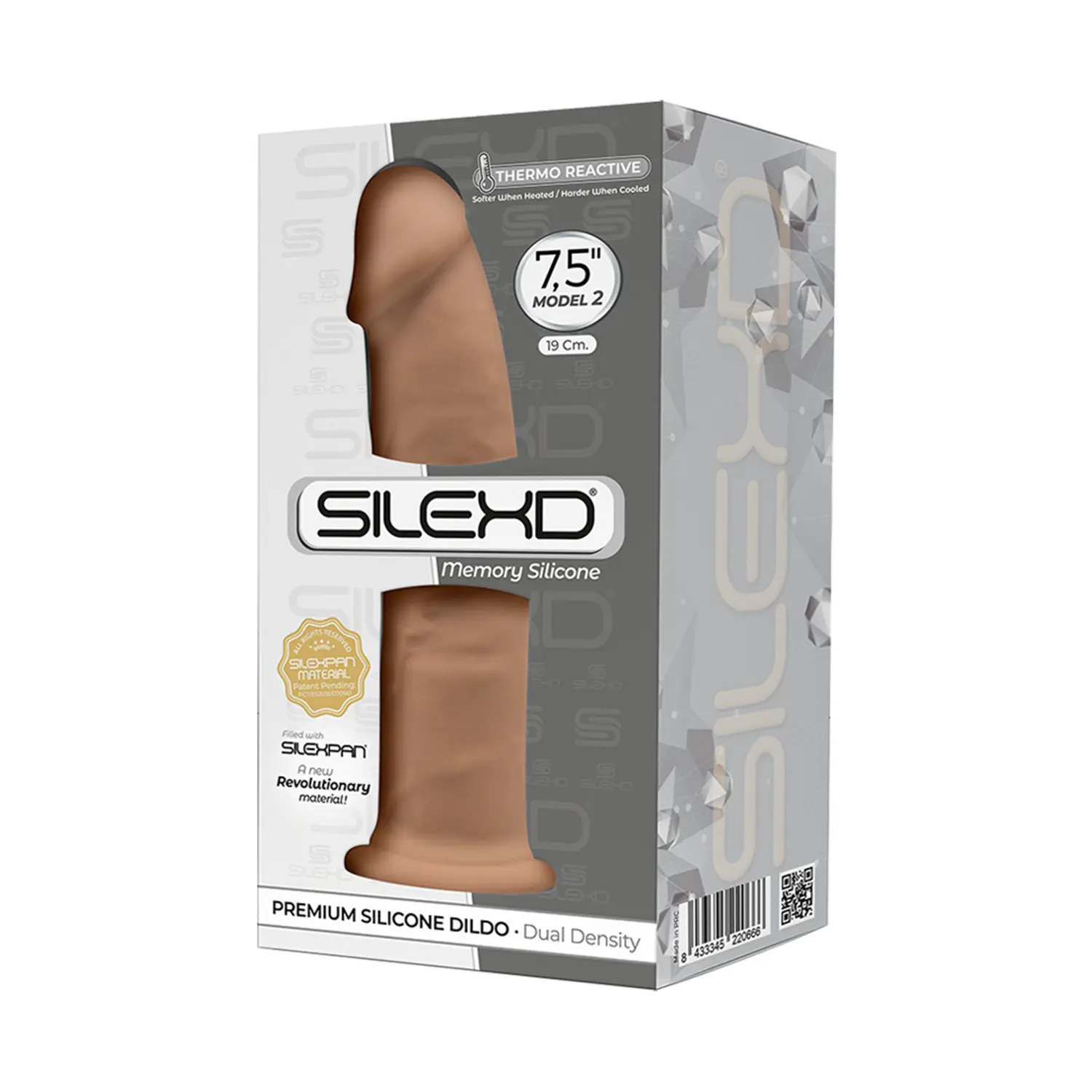 Silexd Dildo Silexd Model 1, 7'5", Boja kože