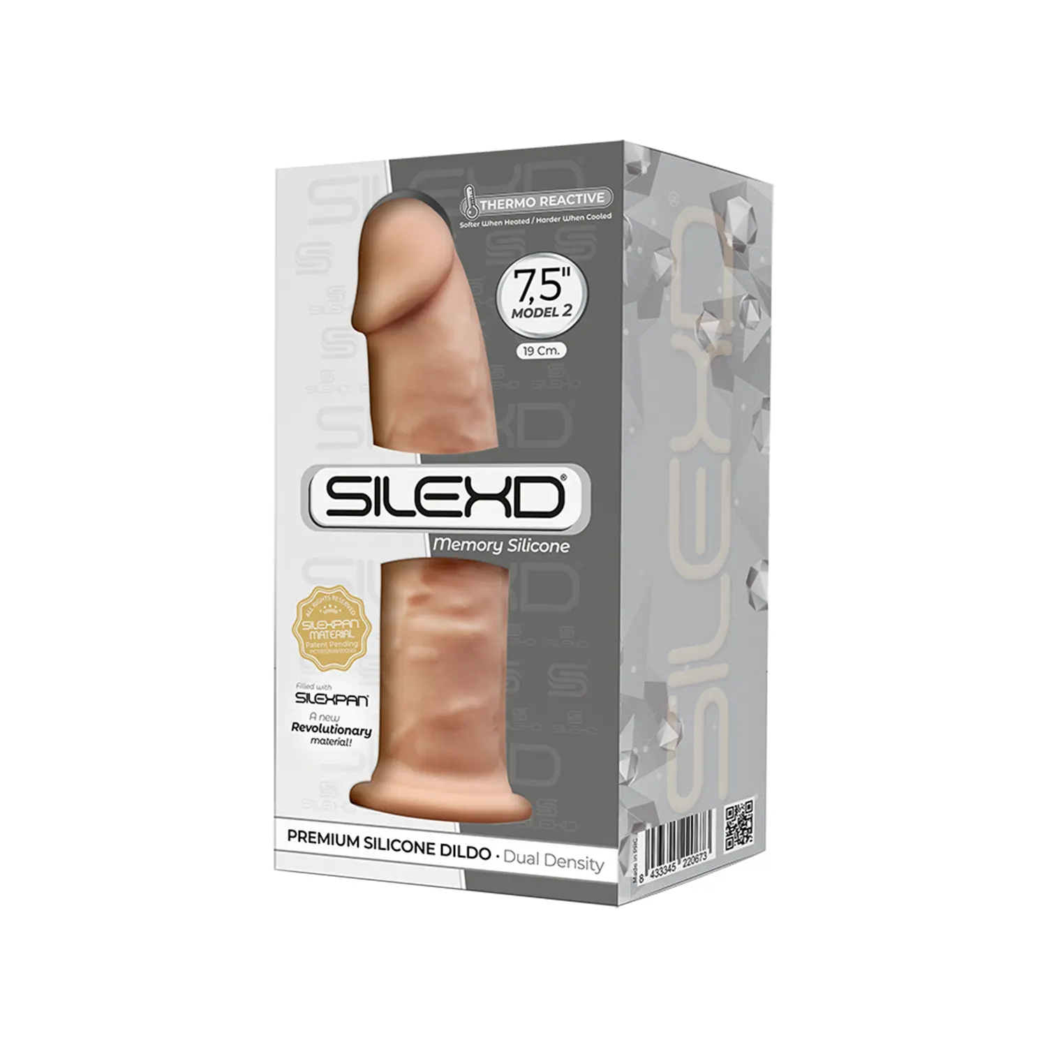 Silexd Dildo Silexd Model 1, 7'5", Bež