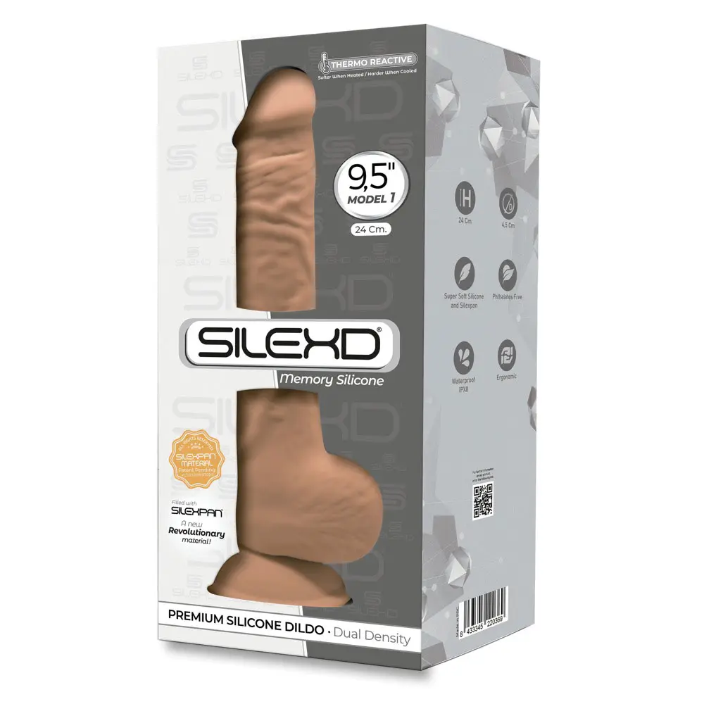 Silexd Silexd 9,5" Realistic Dual Density Dildo, 17.3 cm