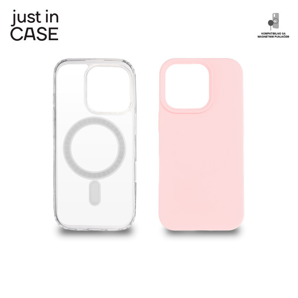 2u1 Extra case MAG MIX PLUS paket PINK za iPhone 16 Pro