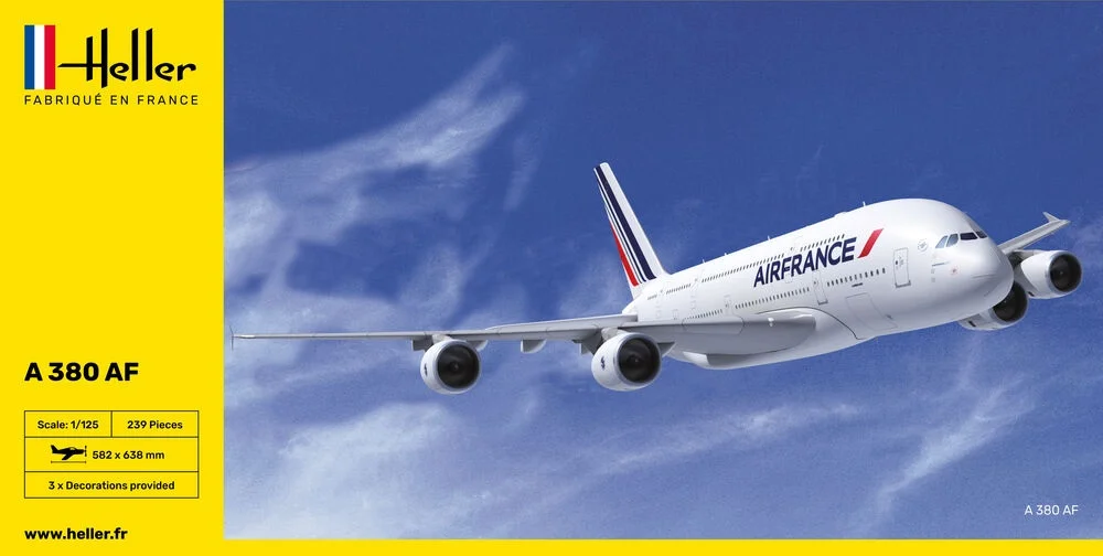 HELLER 1/125 Air France Airbus A380-861