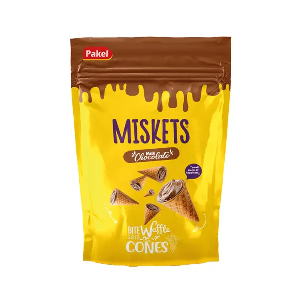 PL Mini korneti punjeni mlečnom čokoladom Miskets 120g