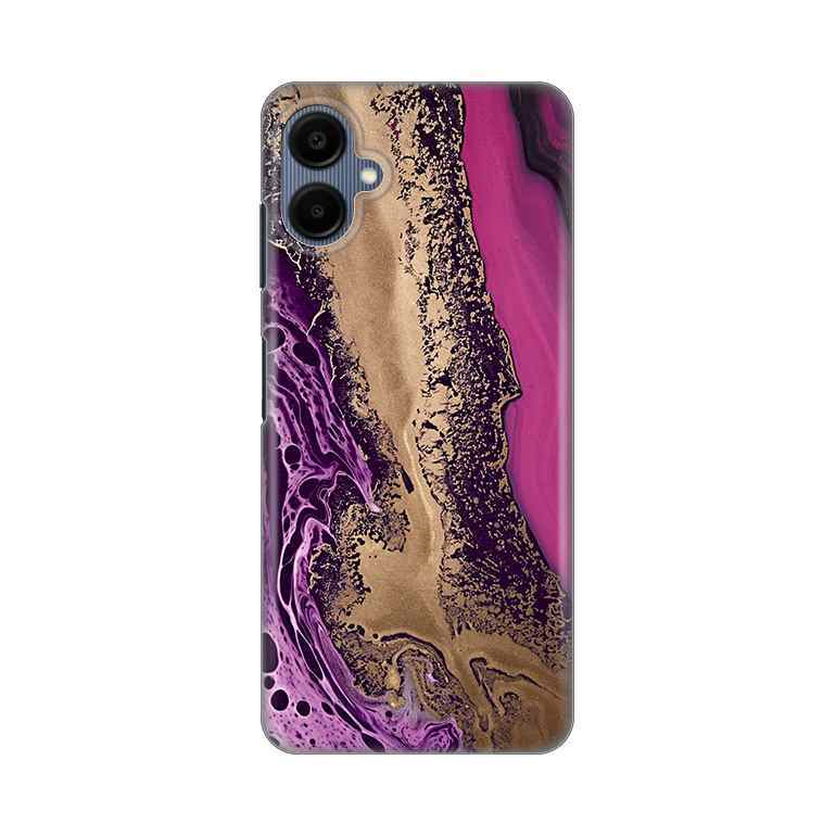 Maska silikon Print za Samsung A065F Galaxy A06 Purple Gold Marble