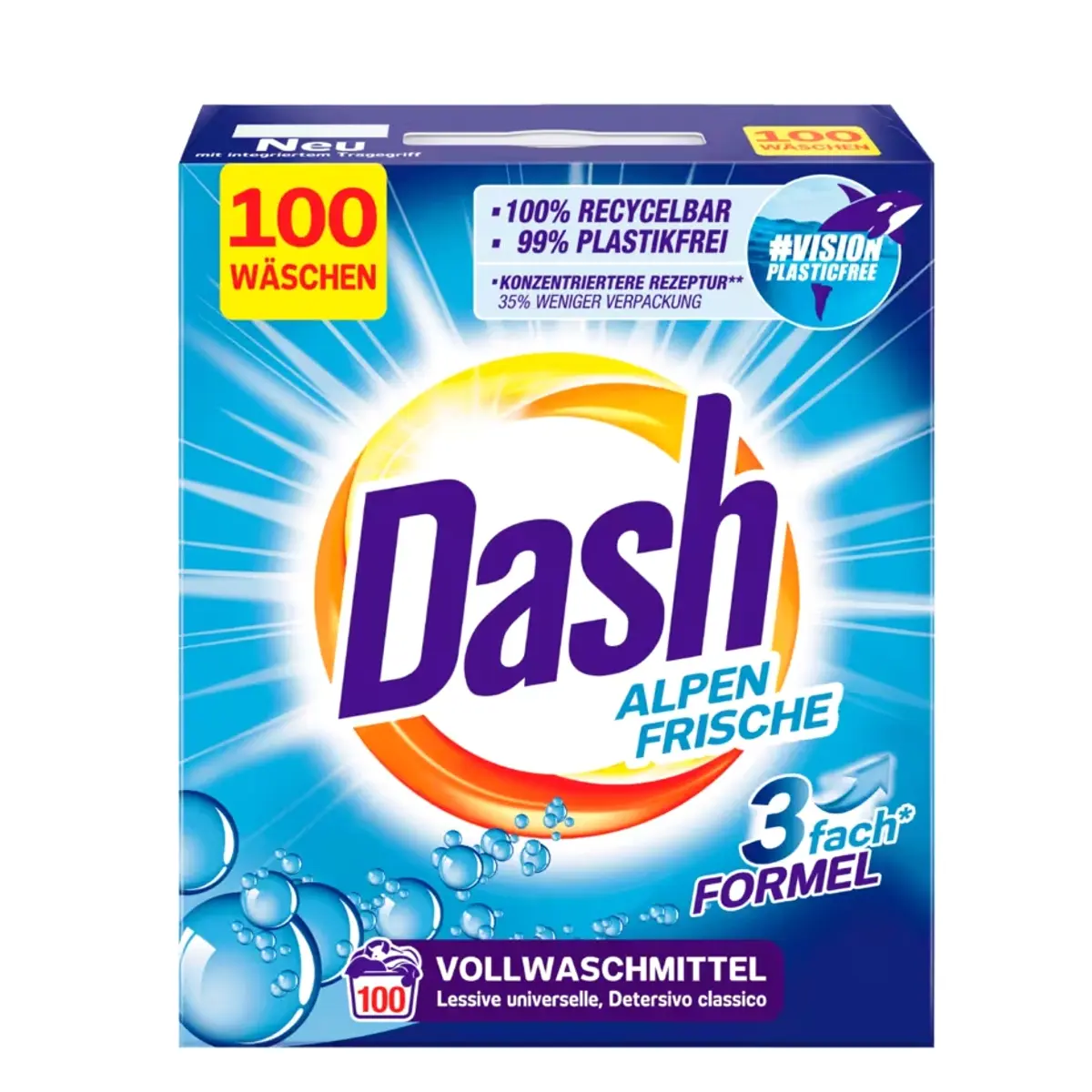 Dash Deterdžent za veš Dash Alpen Frische 6kg