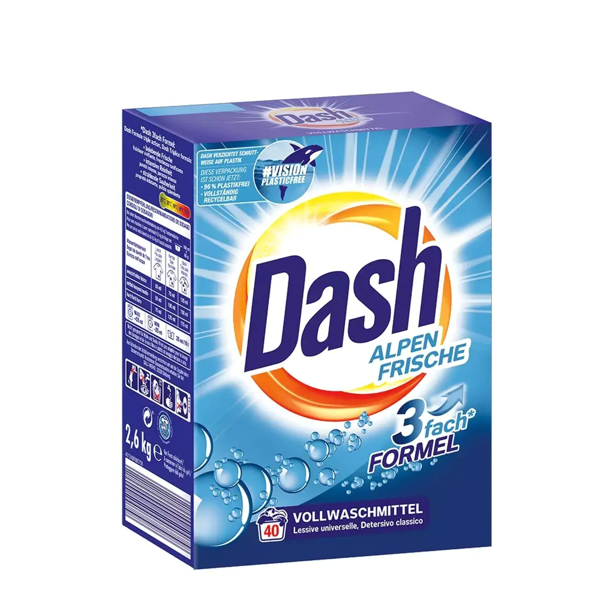 Dash Deterdžent za veš Dash Alpen Frische 2.6kg