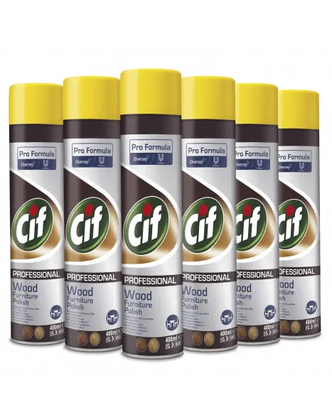 Cif Professional Wood Furnit. Polish Sredstvo za negu namestaja, 6 komada, 400ml