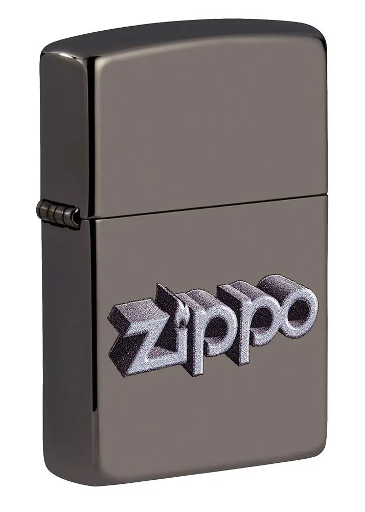 zippo Upaljač Black Ice 3D logo