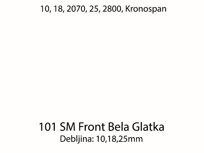 Onlinenamestaj 101 SM Front Bela Glatka