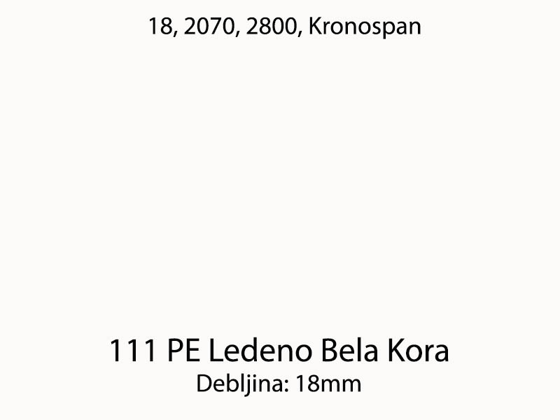 Onlinenamestaj 111 PE Ledeno Bela Kora