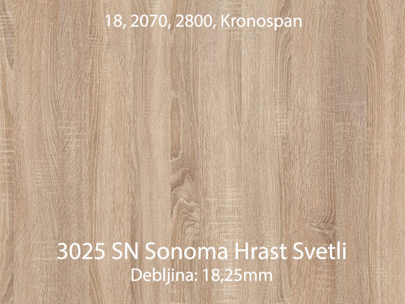 Onlinenamestaj 3025 SN Sonoma Hrast Svetli