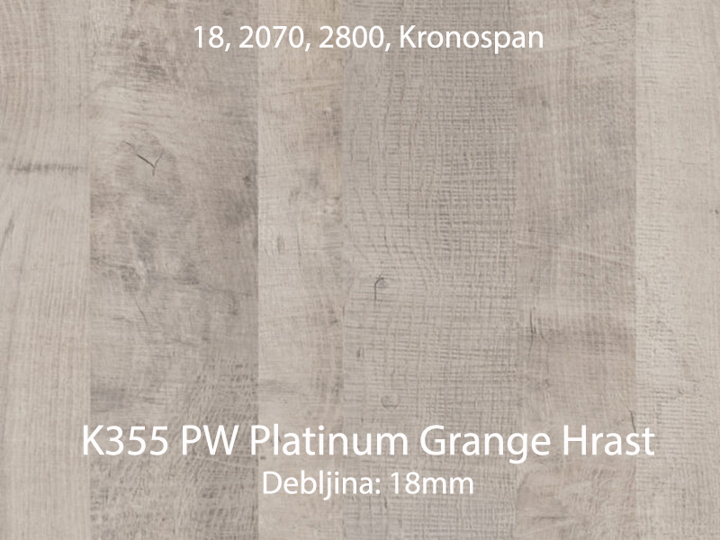 Onlinenamestaj K355 PW Platinum Grange Hrast