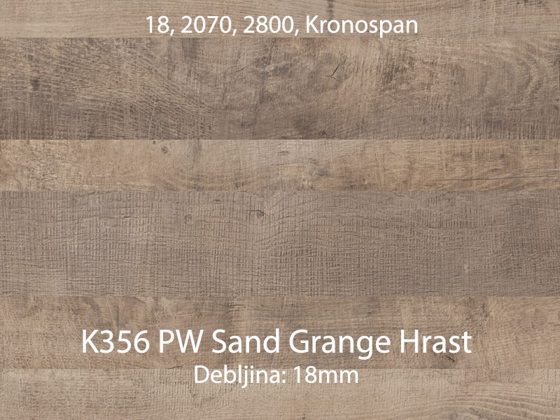 Onlinenamestaj K356 PW Sand Grange Hrast