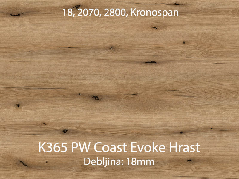 Onlinenamestaj K365 PW Coast Evoke Hrast