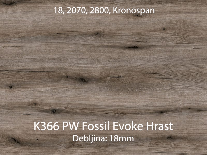 Onlinenamestaj K366 PW Fossil Evoke Hrast