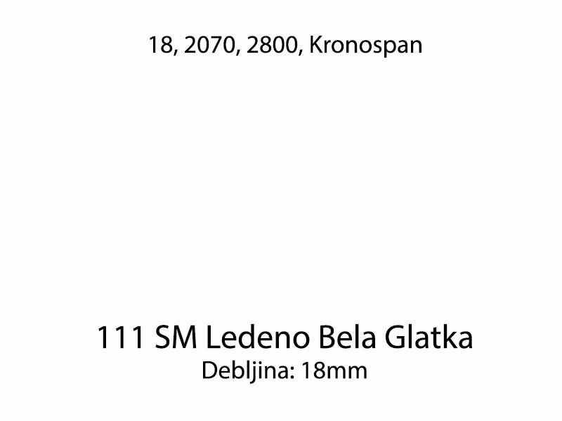 Onlinenamestaj 111 SM Ledeno Bela Glatka