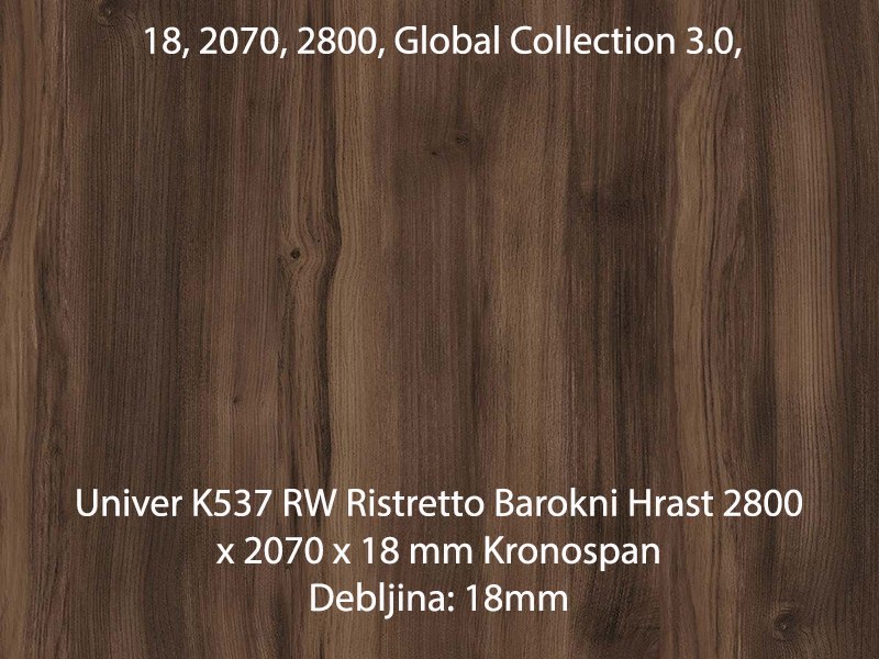 Onlinenamestaj K537 RW Ristretto Barokni Hrast