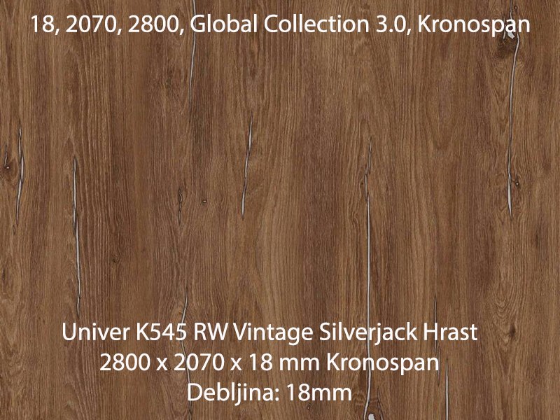 Onlinenamestaj K545 RW Vintage Silverjack Hrast