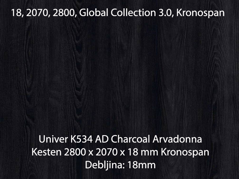 Onlinenamestaj K534 AD Charcoal Arvadonna Kesten