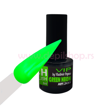 ENG RICH gel polish VIP NEON GREEN by Vladimir Popov art.2437