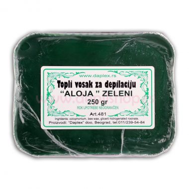 Topli vosak Aloja ZELENI 250gr art.481