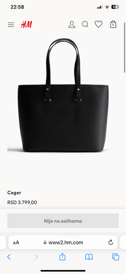 H&M ceger torba NOVO