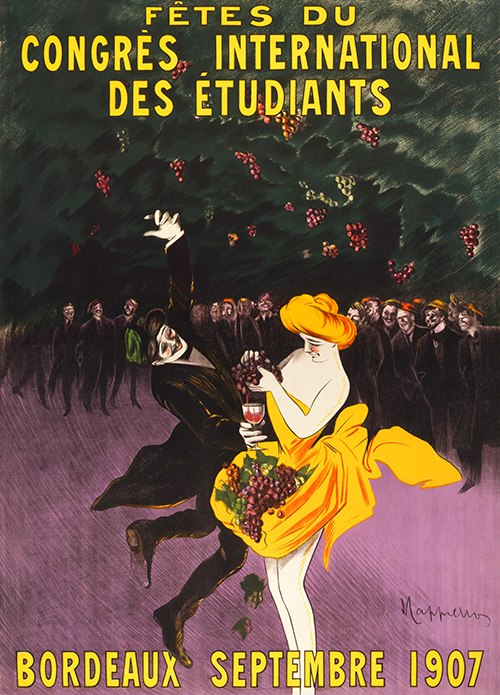 Celebrations of the international student congress, Bordeaux (1907)