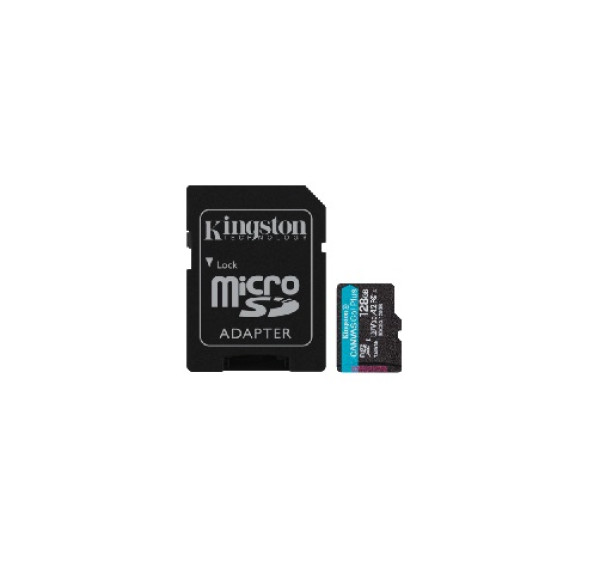 Kingston microSDXC 128GB Class 10 U3 170MBs-90MBs (SDCG3128GB)