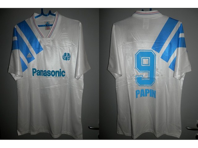 Olympique de Marseille dres 1991-92 Jan-Pierre Papin 9