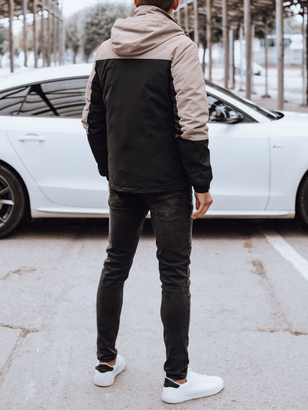 MEN'S TRANSITIONAL JACKET WITH HOOD BLACK DSTREET