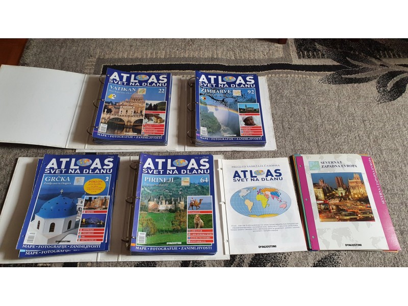 Atlas Svet na dlanu 1-93 oko 56 brojeva