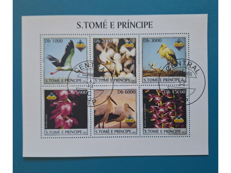 Sao Tome e Principe 2003 blok flora i fauna