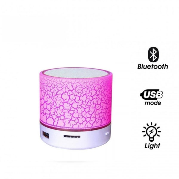 Bluetooth zvucnik LED mini roze