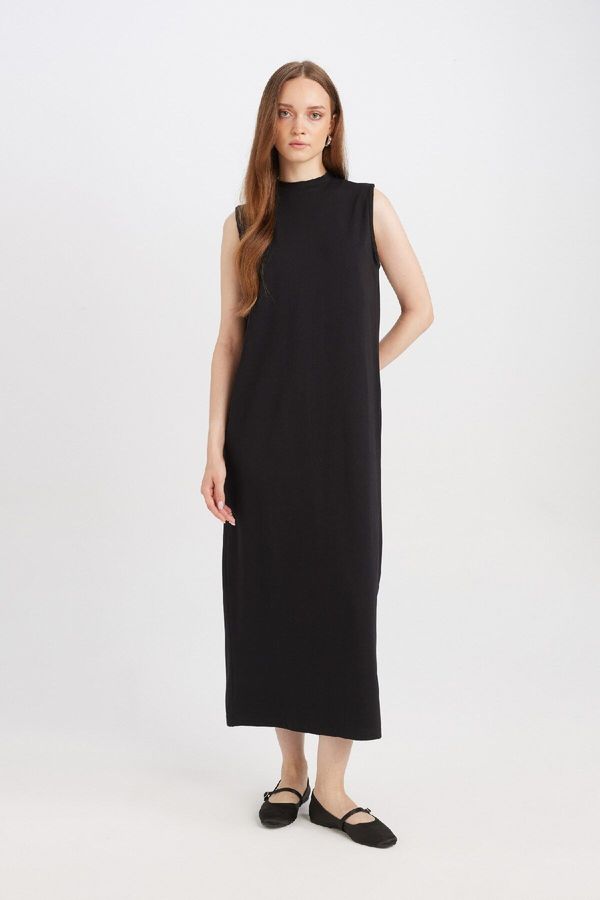DEFACTO REGULAR FIT CREW NECK SLEEVELESS MAXI DRESS