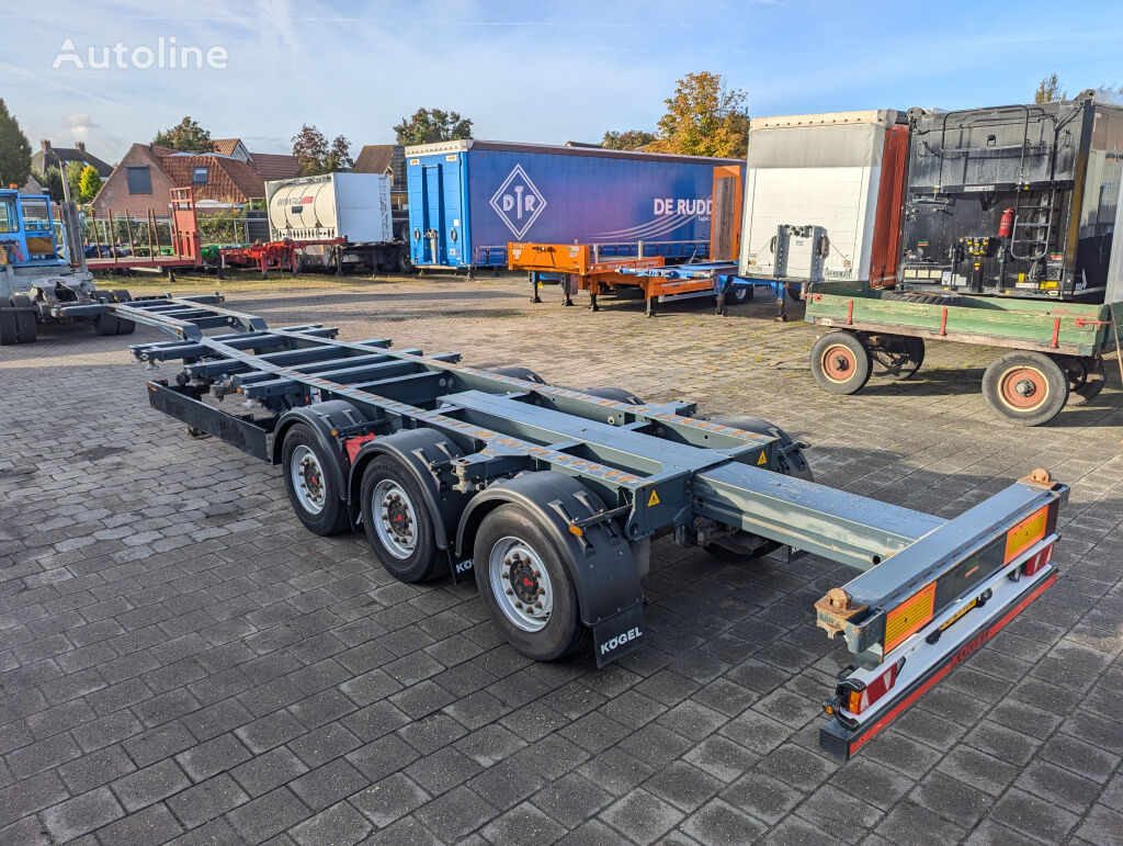 Kögel PORT 40 SIMPLEX S24-2 3-Assig ContainerChassis - LiftAs - Schijf poluprikolica za prevoz kontejnera