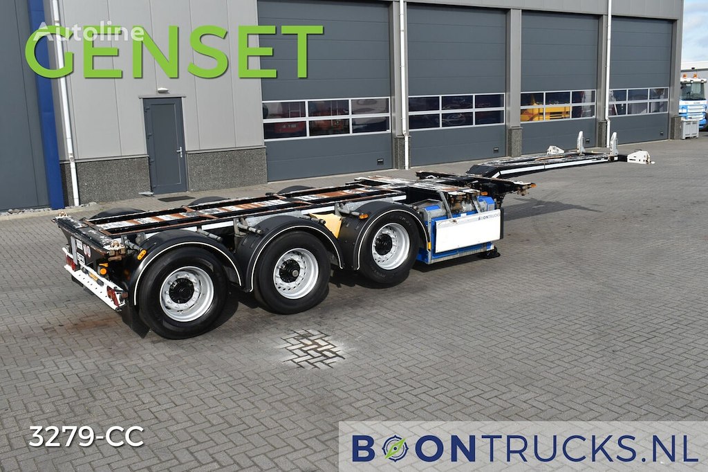 D-Tec FLEXITRAILER + GENSET | 2x20-30-40-45ft HC * 3x EXTENDABLE * NL poluprikolica za prevoz kontejnera