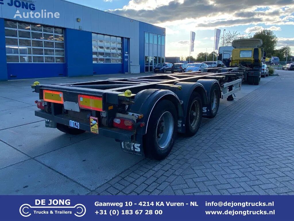 Van Hool / Container chassis / 4982 hours! / Underslung Genset 2011 Carri poluprikolica za prevoz kontejnera