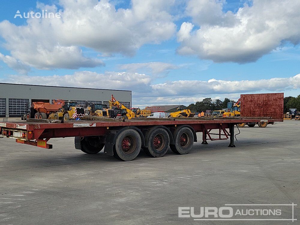 Prodaje se Groenewegen Tri Axle Flatbed Trailer poluprikolicu platformu na aukciji