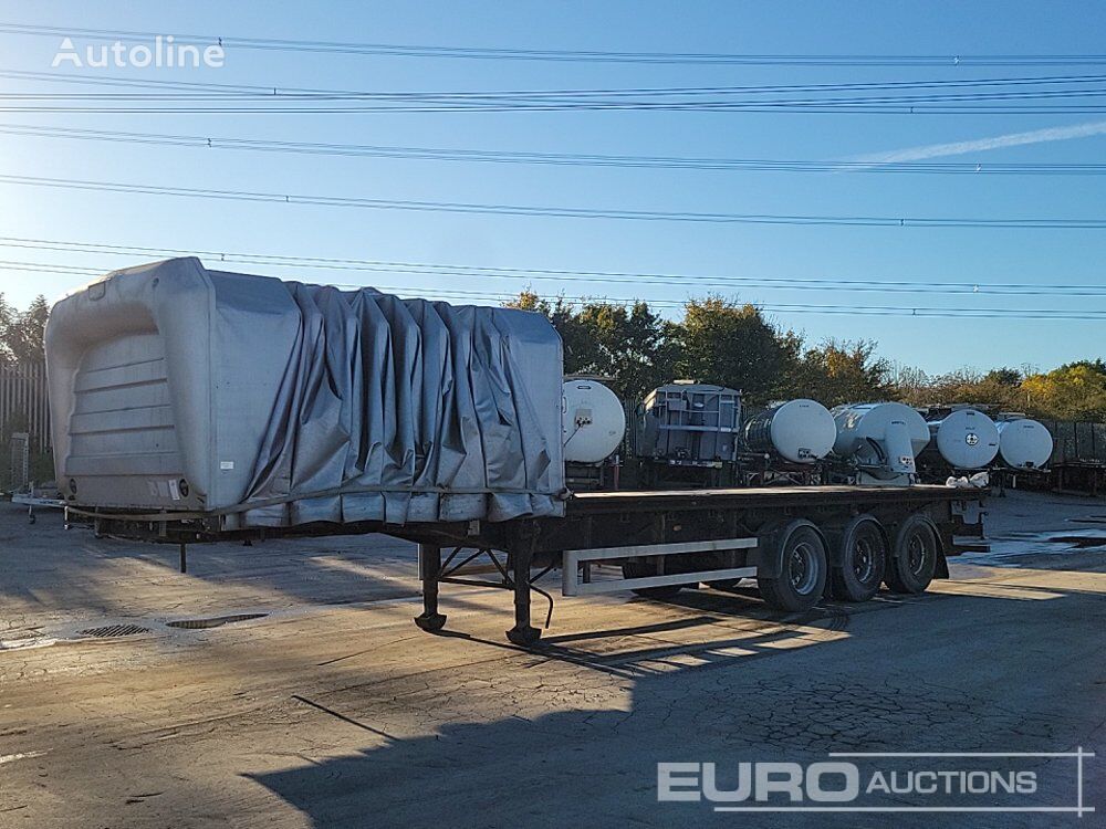 Prodaje se AHP Tri Axle Flat Bed Trailer, Roller Canopy poluprikolicu platformu na aukciji