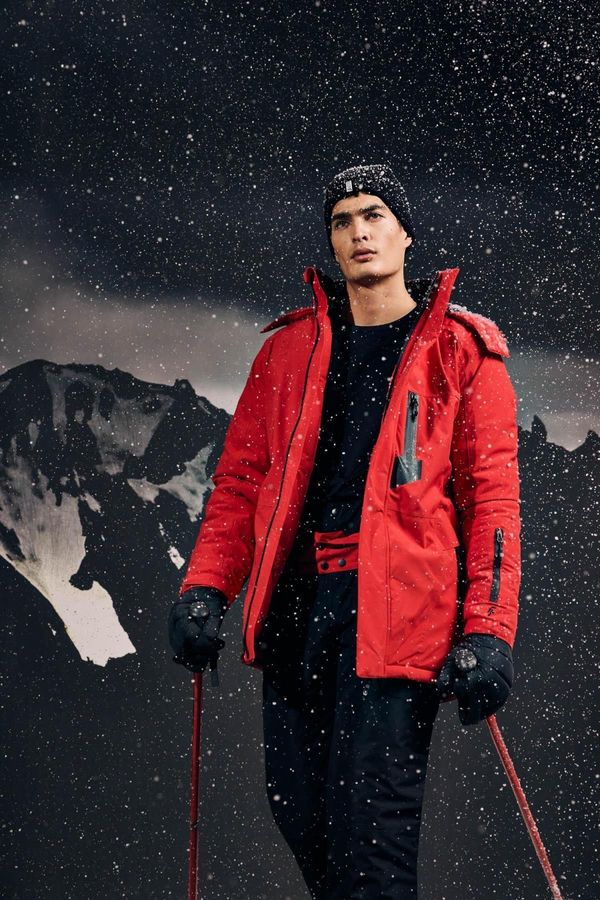DEFACTO FIT WATERPROOF THERMAL INSULATED HOODED SKI WEAR JACKET