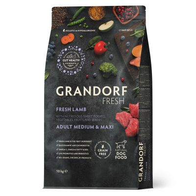 Grandorf Dog Fresh Adult Medium & Maxi Breeds Jagnjetina 10kg