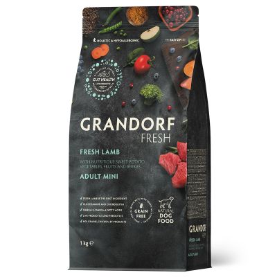 Grandorf Dog Fresh Adult Mini Breeds Jagnjetina 1kg