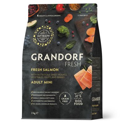 Grandorf Dog Fresh Adult Mini Breeds Losos 3kg