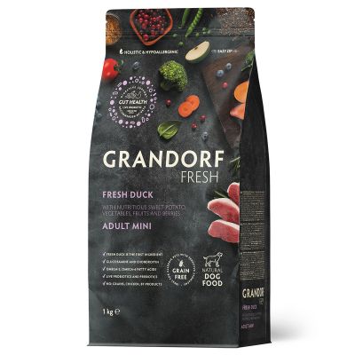 Grandorf Dog Fresh Adult Mini Breeds Pačetina 1kg