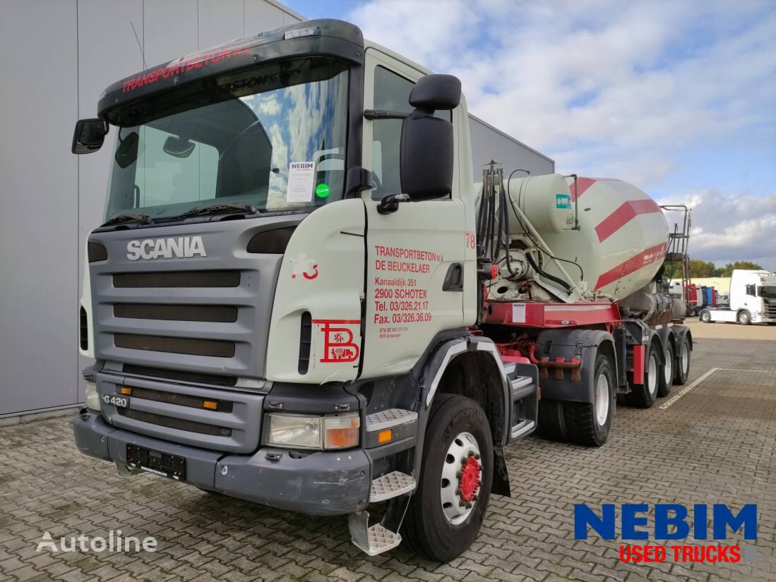 Mol SCANIA G420 4x4 - Imer mixer 11m3 poluprikolica betonska mešalica