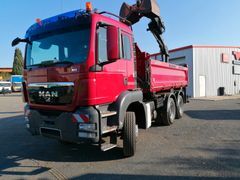 MAN TGS 26.360 FKI / 6x4,Blatt/Blatt mit Heckkra kiper