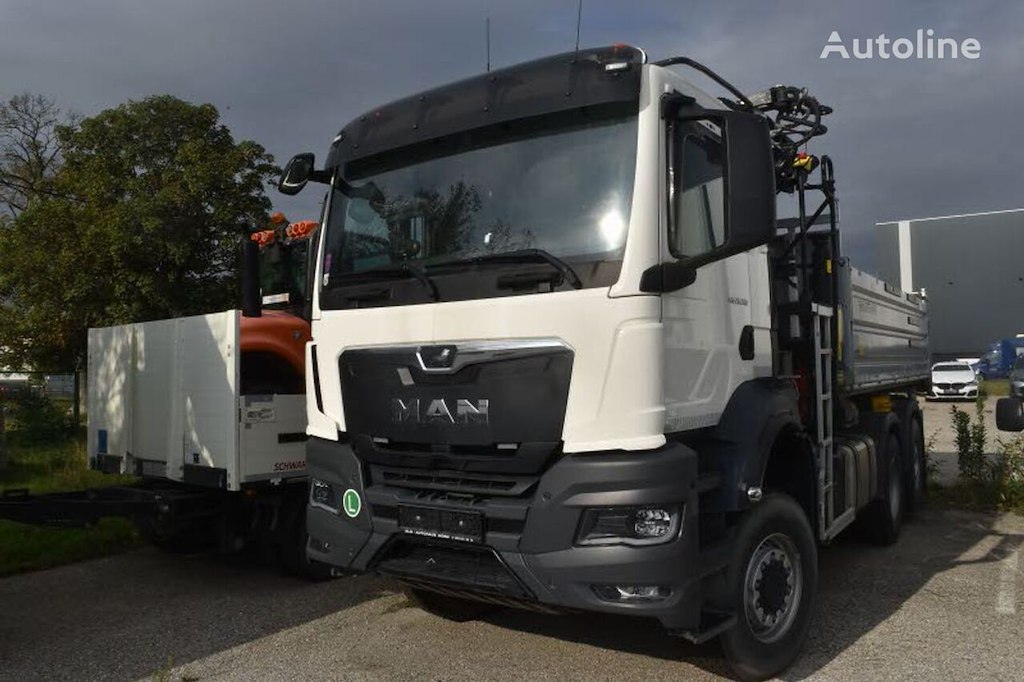 MAN TGS 28.510 6x4-4 BL EURO6 WYWROTKA TRÓJSTRONNA Z PALFINGER PK220 kiper