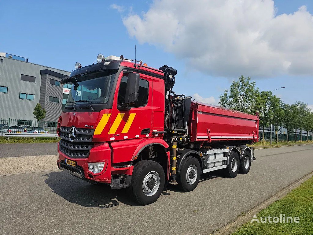 Mercedes-Benz Arocs 4151 AK 8x8 Palfinger epsilon 17 ton kiper