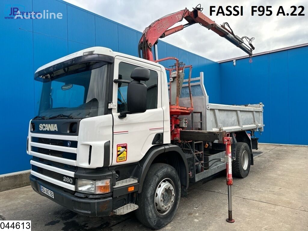 Scania P 280 EURO 2, Steel Suspension, Manual, Fassi kiper