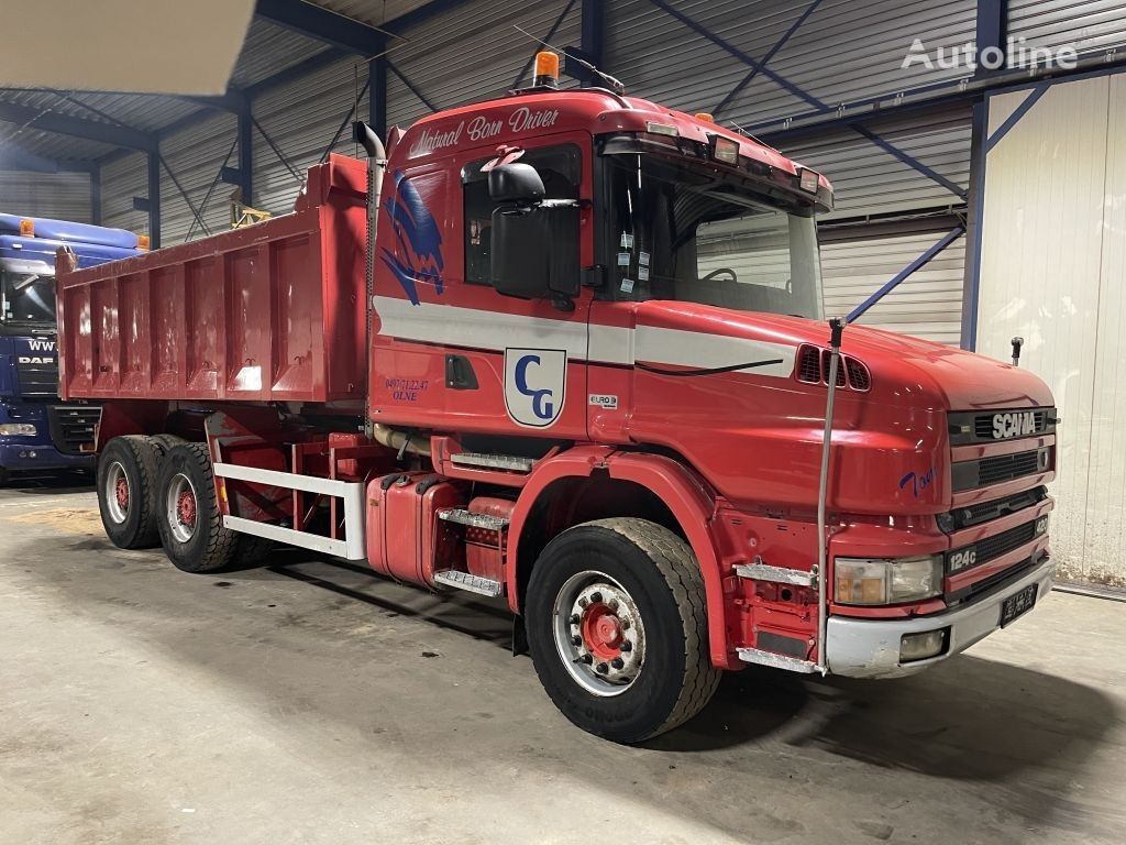 Scania T124-420 TORPEDO HAUBE - 6x4 - KIPPER - MANUAL GRS900 3+3 - STEE kiper